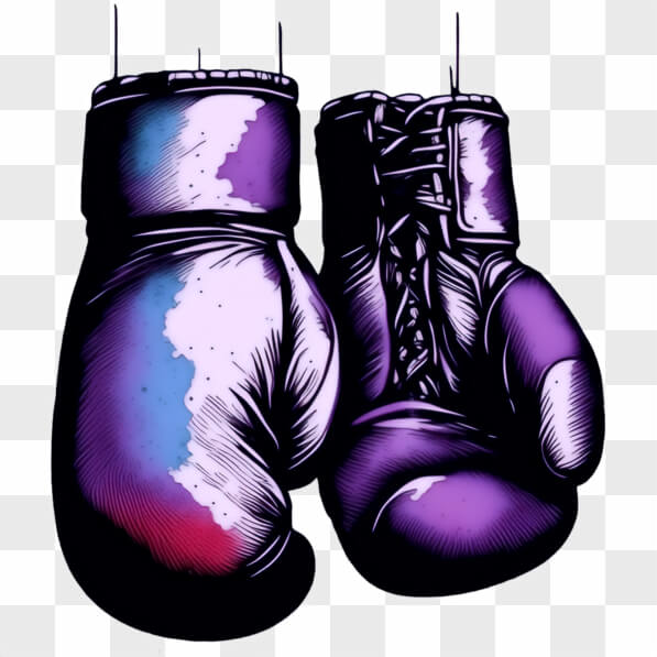 Download Pair of Purple Boxing Gloves PNGs Online - Creative Fabrica