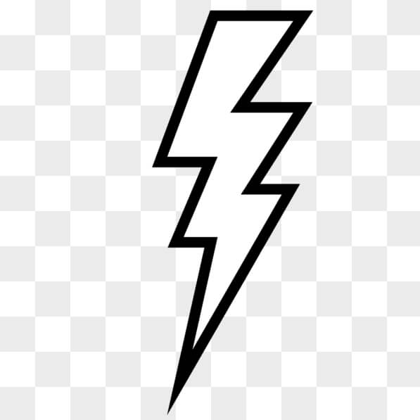 Baixe Símbolo de Raio Preto e Branco - Tecnologia PNGs - Creative Fabrica