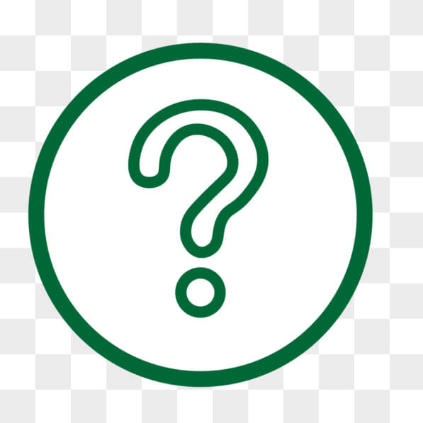 Download Groene Cirkel met Vraagteken Symbool PNGs online op Creative ...