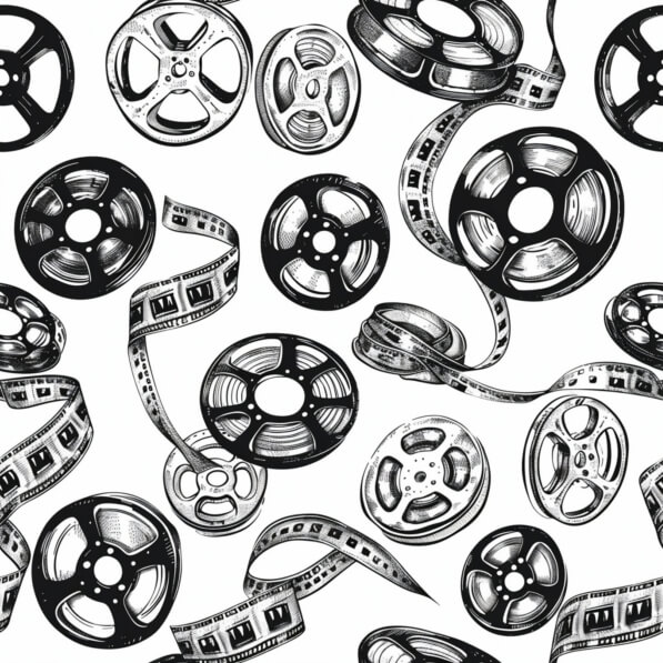 Download Black and White Film Reel Pattern Patterns Online - Creative ...