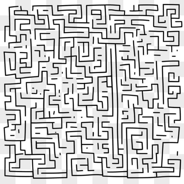 Download Black and White Maze Game for Kids Sketches Online - Creative ...