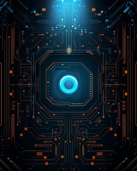 Download Abstract Circuit Board Design with LED Lights Backgrounds ...