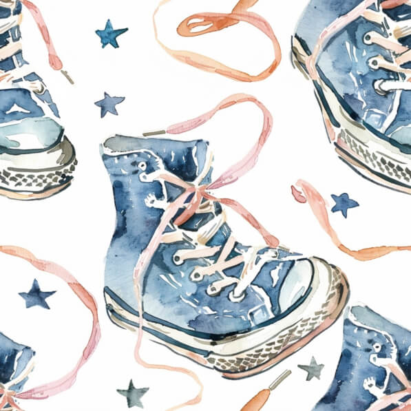 Download Blue Converse Sneakers Pattern Patterns Online - Creative Fabrica