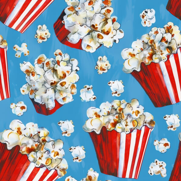 Download Popcorn Pattern in Red, White, and Blue Buckets Patterns ...