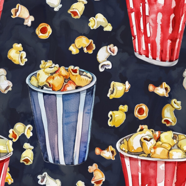 Download Colorful Popcorn Pattern in Buckets Patterns Online - Creative ...