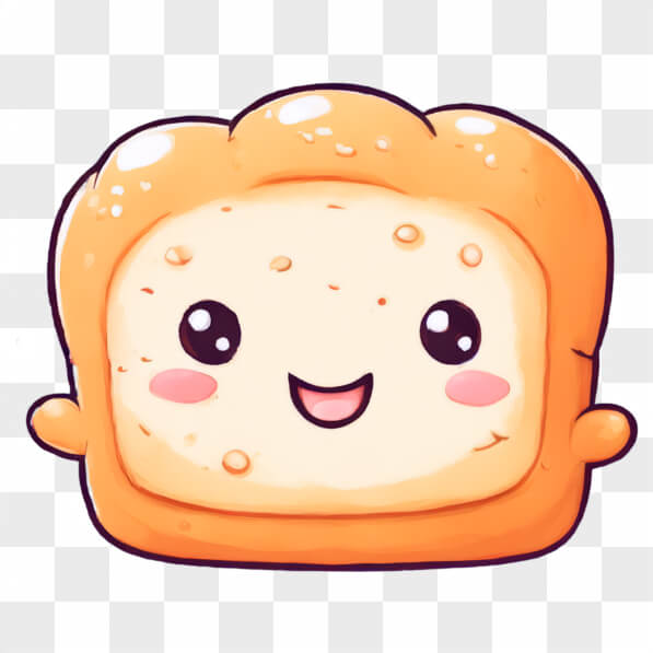 Download Adorable Kawaii Cartoon Bread Image Kawaii Online - Creative Fabrica
