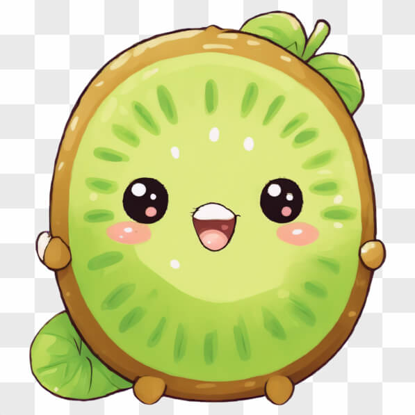 Download Kawaii Smiling Kiwi Fruit Decoration Kawaii Online - Creative ...