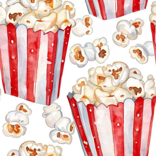 Download Popcorn Pattern in Red and White Bags Patterns Online ...