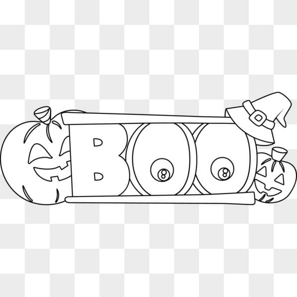 Download Halloween Coloring Page with Pumpkins and Jack-o-Lanterns PNGs ...