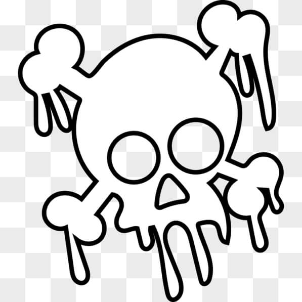 Download Spooky Skull Drawing with Dripping Blood PNGs Online ...