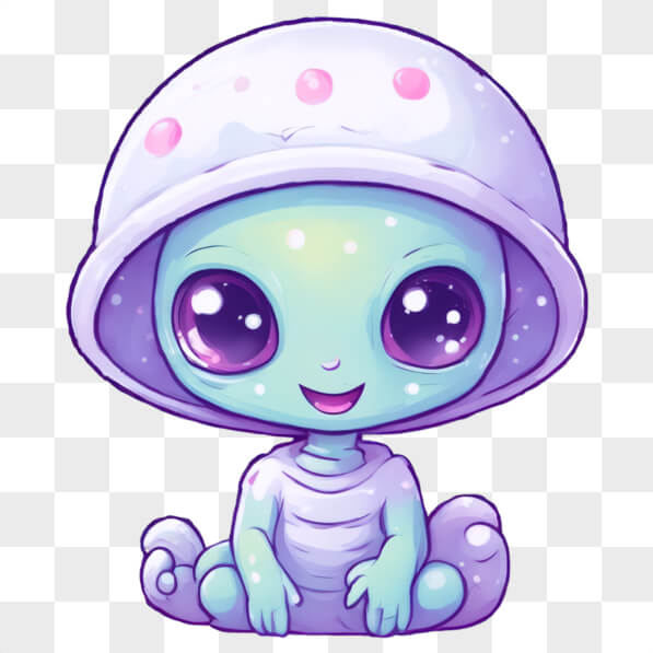 Download Kawaii Alien Sticker Kawaii Online - Creative Fabrica