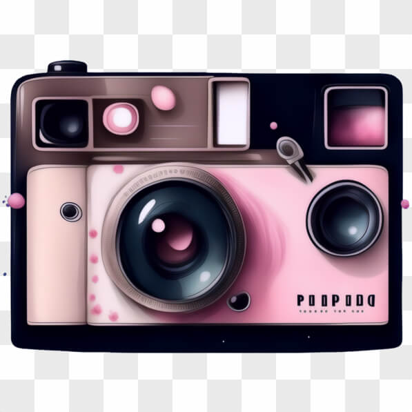 Download Vintage Pink Camera with Creative Patterns PNGs Online ...