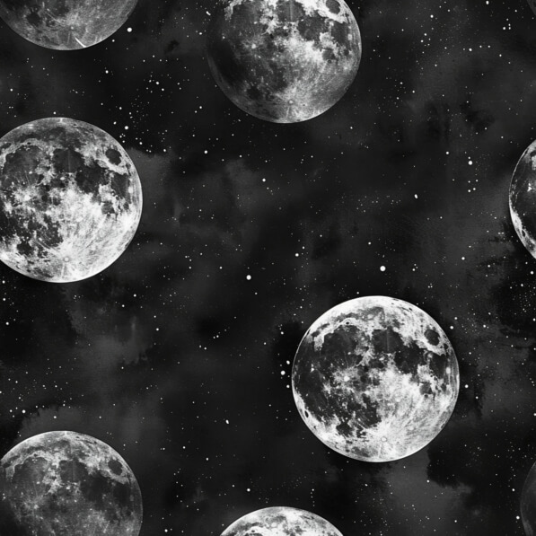 Download Moon Phases Pattern for Wallpaper Patterns Online - Creative Fabrica