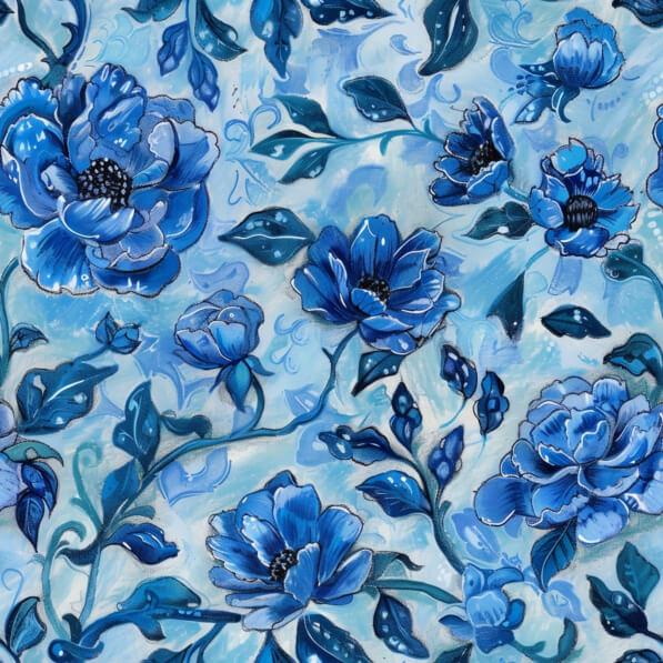 Download Blue Floral Pattern Abstract Painting Patterns Online ...