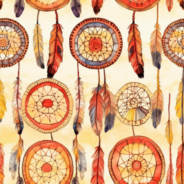 Download Colorful Dream Catchers Pattern Patterns Online - Creative Fabrica