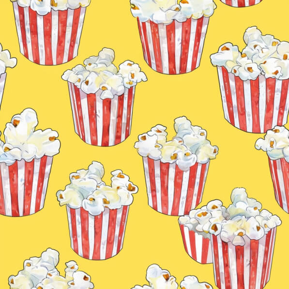 Download Popcorn Pattern in Red and White Striped Buckets Patterns ...
