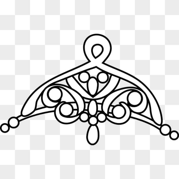 Download Ornamental Tiara Drawing PNGs Online - Creative Fabrica