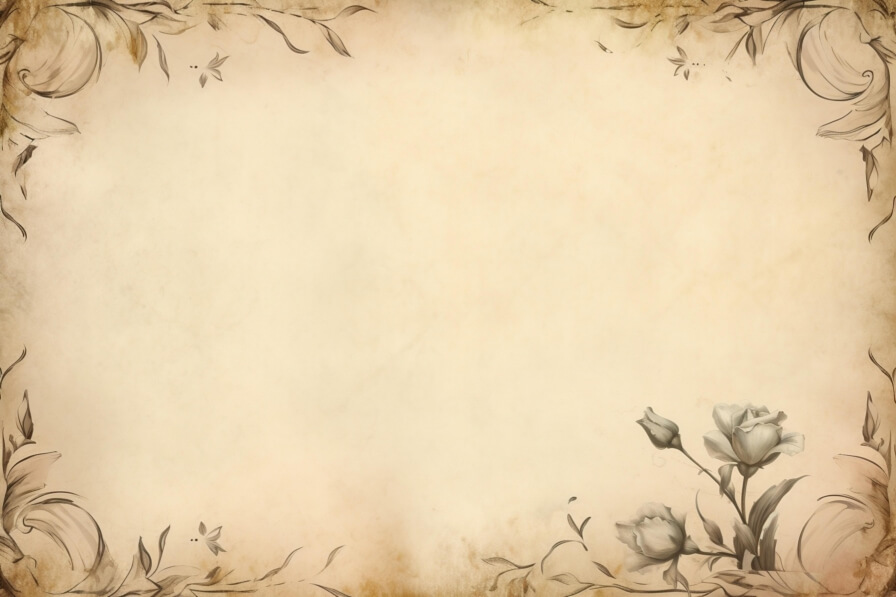 Download Vintage Paper Background With Flowers And Frame Backgrounds