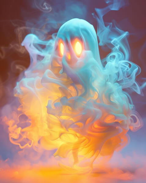 Download Griezelig Zwevend Spook Achtergronden online op Creative Fabrica