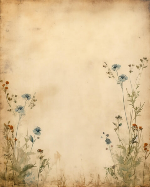 Download Old Paper with Wildflowers on Grassy Field Backgrounds Online ...