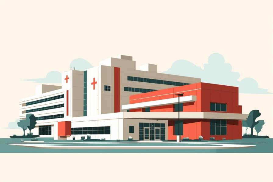Download Modern Hospital Building Illustration Backgrounds Online ...