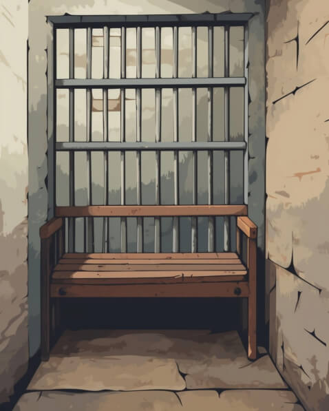 Download Jail Cell Interior with Empty Bench Backgrounds Online ...