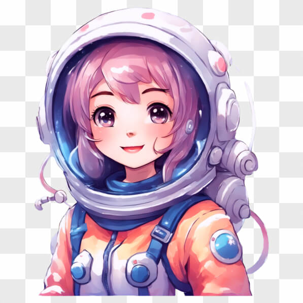 Download Kawaii Girl Astronaut Wallpaper Kawaii Online - Creative Fabrica