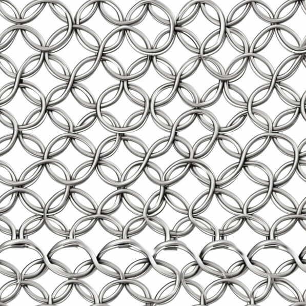 Download Intricate Chain Link Pattern in Black and White Illustration ...