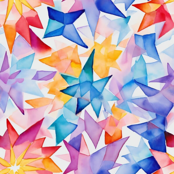 Download Colorful Abstract Star Pattern Patterns Online - Creative Fabrica