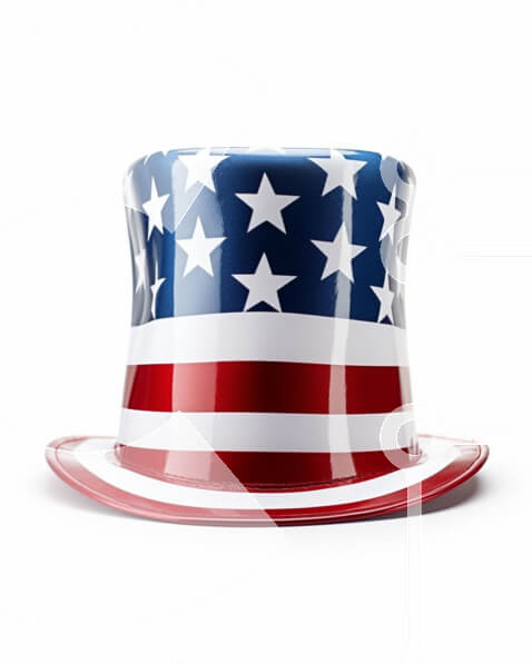 Patriotic Top Hat for Special Occasions stock photo | Creative Fabrica