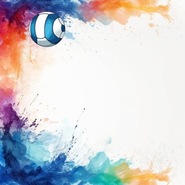 Download Colorful Volleyball Ball Background Backgrounds Online ...