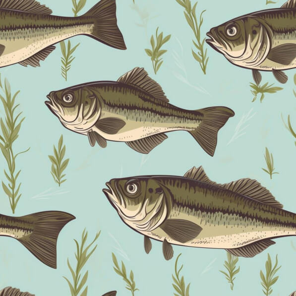Download Colorful Bass Fish Seamless Pattern Patterns Online - Creative ...
