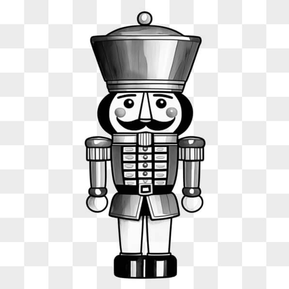 Download Black and White Nutcracker Soldier Drawing Sketches Online ...