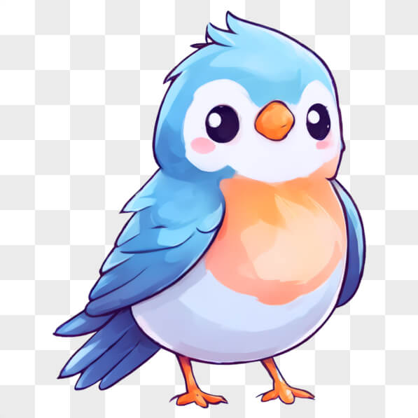 Baixe Pássaro de Desenho Animado Adorável no Estilo Kawaii Kawaii ...