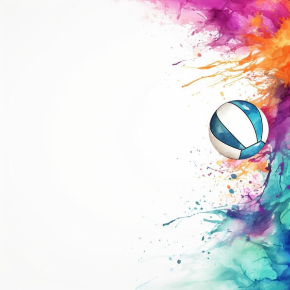 Download Colorful Abstract Background with Volleyball Ball Backgrounds ...