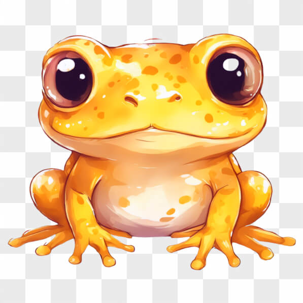 Download Kawaii Yellow Frog Illustration Kawaii Online - Creative Fabrica