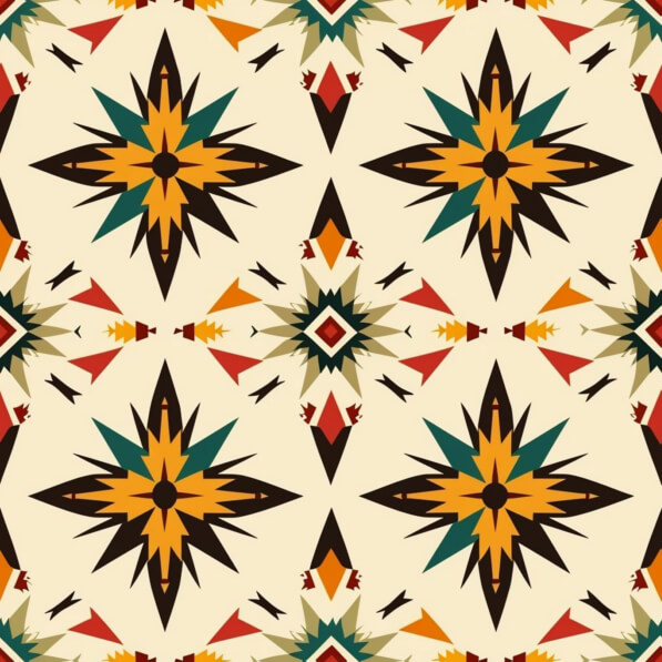 Download Colorful Geometric Arrowhead Pattern Patterns Online ...