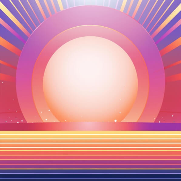 Download Colorful Retro Background with Orange and Purple Sun ...
