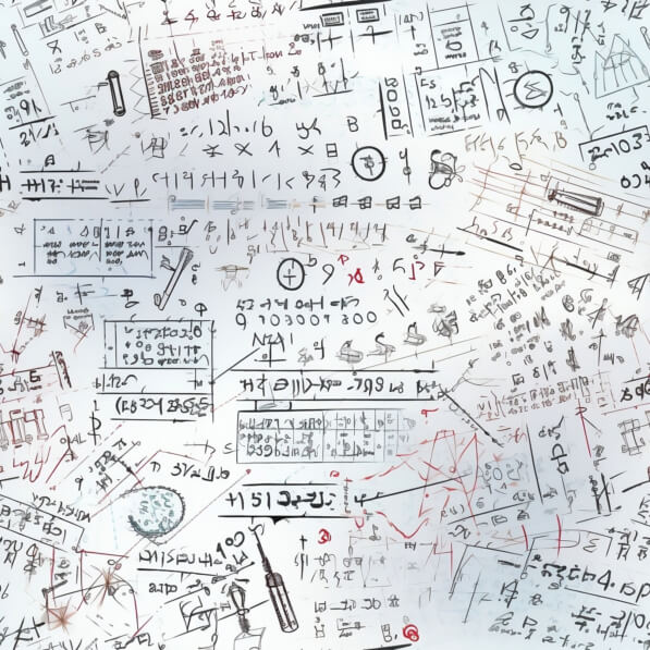 Download Mathematical Formulas on Handwritten Paper Patterns Online ...