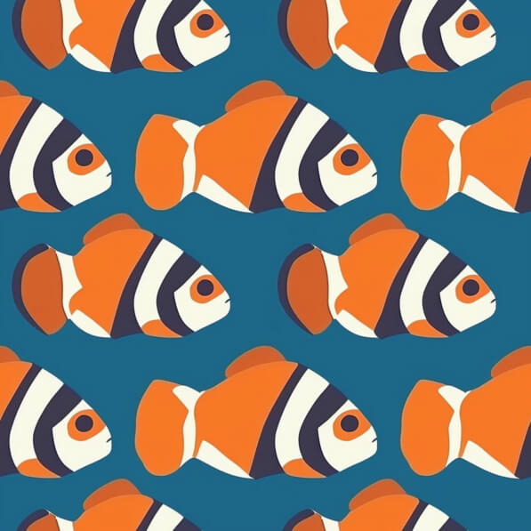 Download Seamless Clownfish Pattern Patterns Online - Creative Fabrica