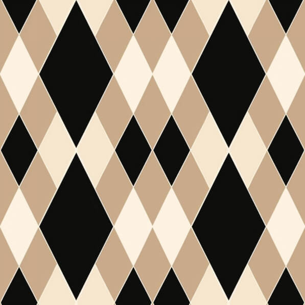 Download Argyle Pattern with Black and White Diamonds Patterns Online ...