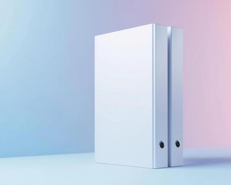 Download White Binders on Colorful Background Mockups Online - Creative ...