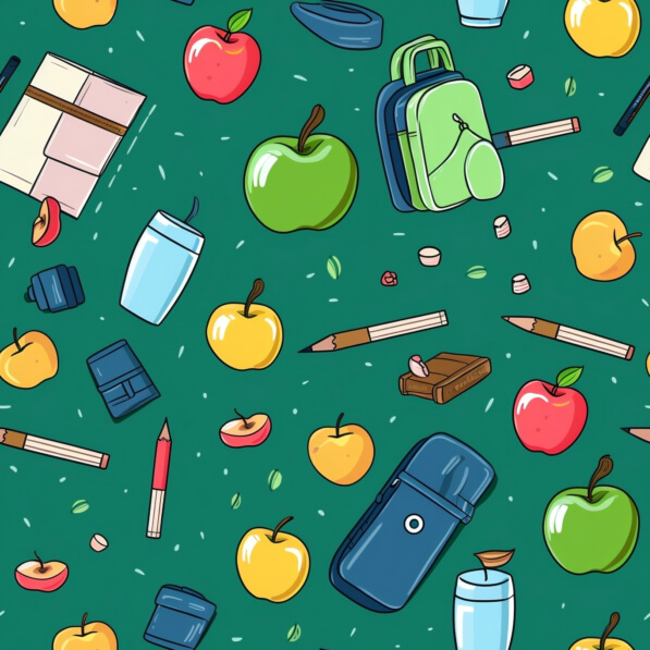 Download Seamless School Supplies Pattern Patterns Online - Creative ...