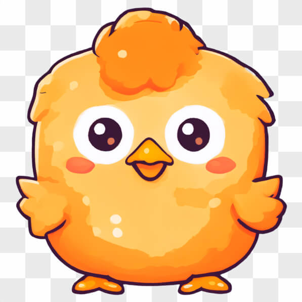 Download Kawaii Yellow Chicken with Big Eyes and Large Ears Kawaii ...
