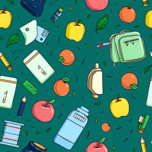 Download Seamless School Supplies Pattern Patterns Online - Creative ...