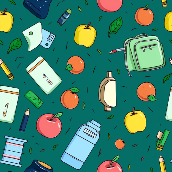 Download School Supplies Seamless Pattern Patterns Online - Creative ...