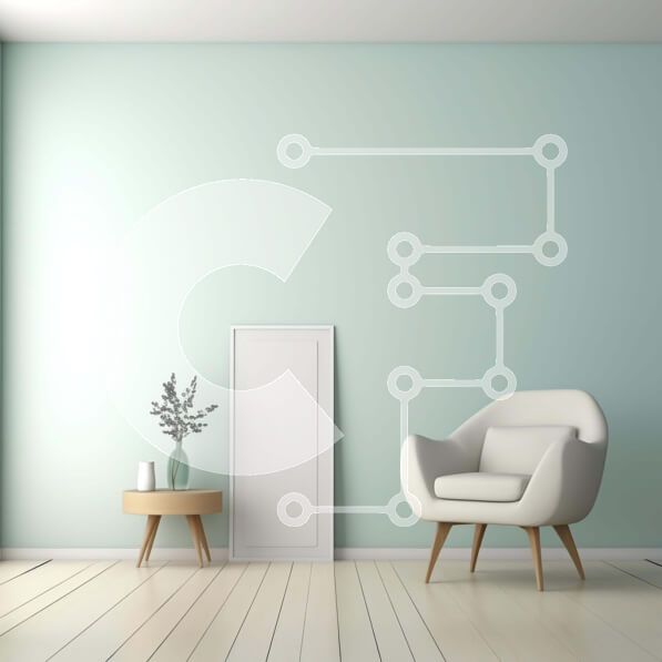 Weißer Stuhl in leerem Raum Stockfotos online herunterladen – Creative ...