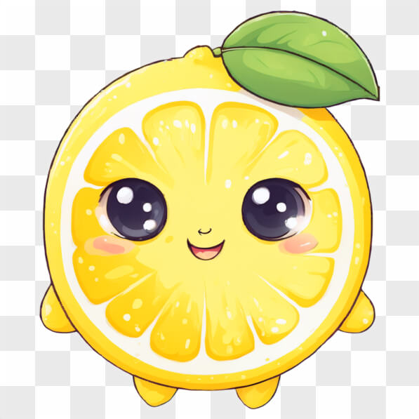 Download Cute Lemon Character - Kawaii Art Kawaii Online - Creative Fabrica