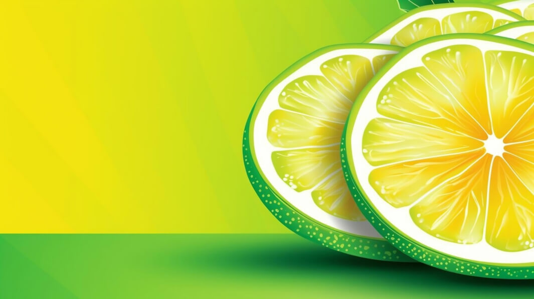 Download Lime Slices on Green Background Backgrounds Online - Creative ...