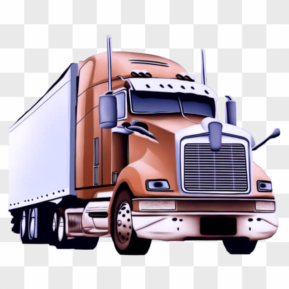 Download Orange Semi-Truck on Black Background PNGs Online - Creative ...